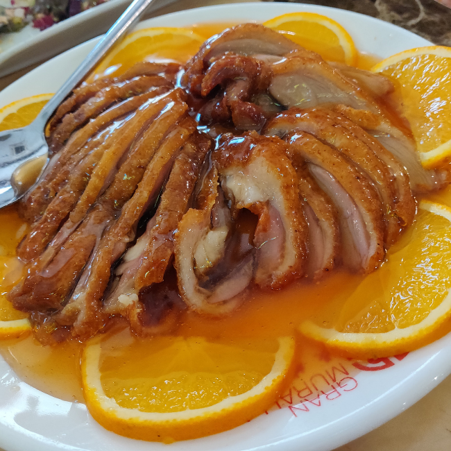 Pato a la salsa de naranja - Restaurante Chino Gran Muralla
